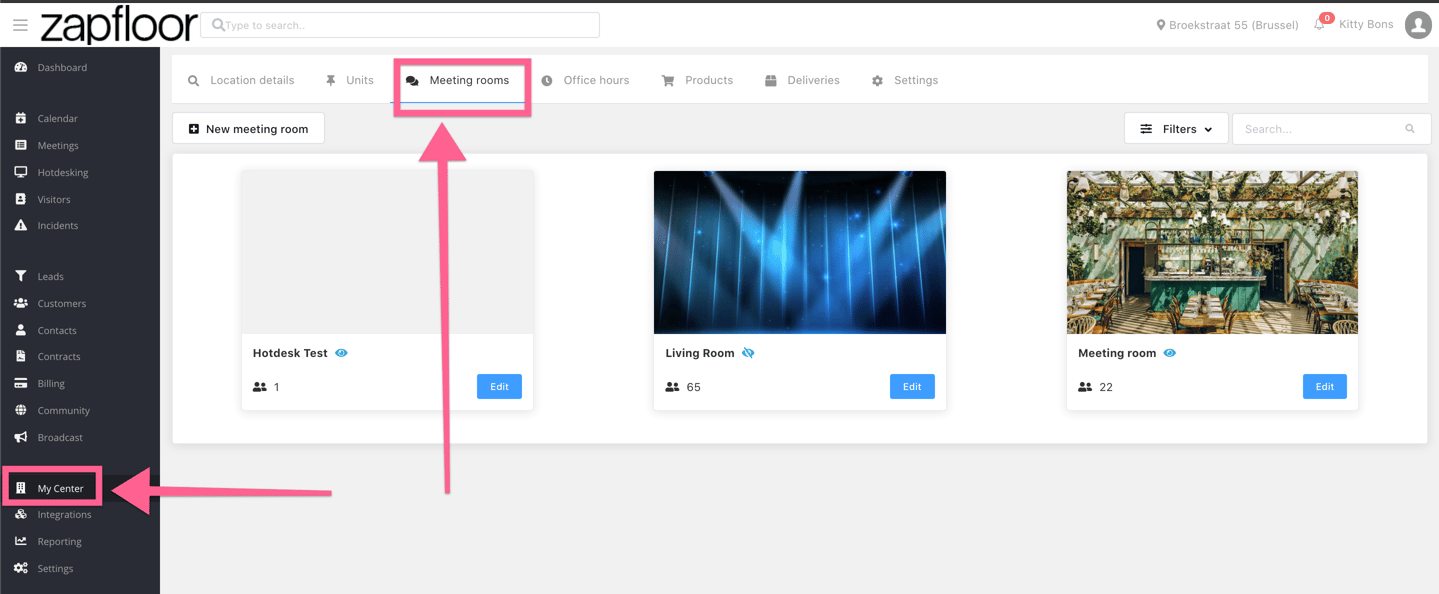 Configure meeting rooms